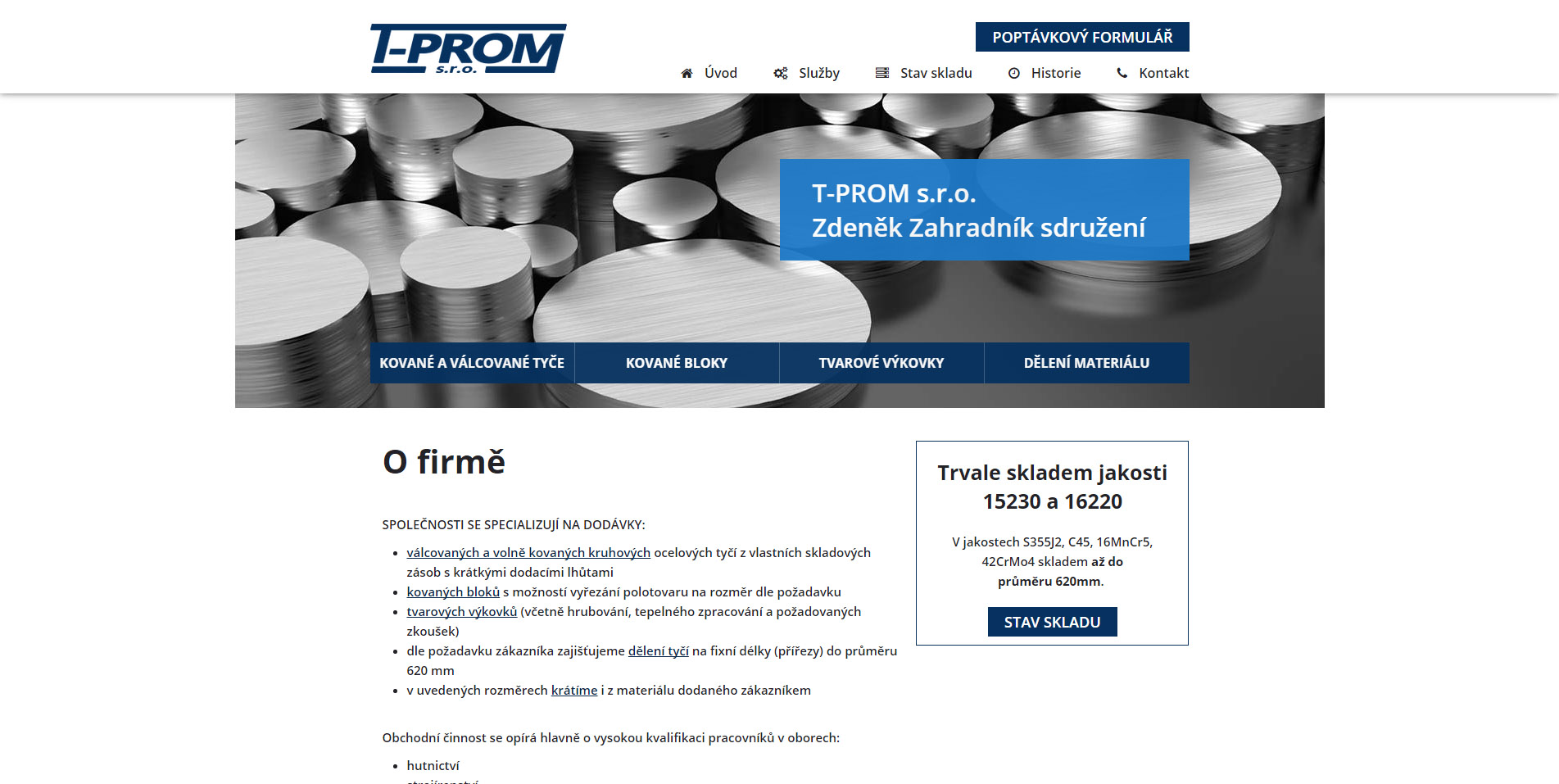 Konstrukční ocel ČSN 11523 | T-PROM s.r.o.